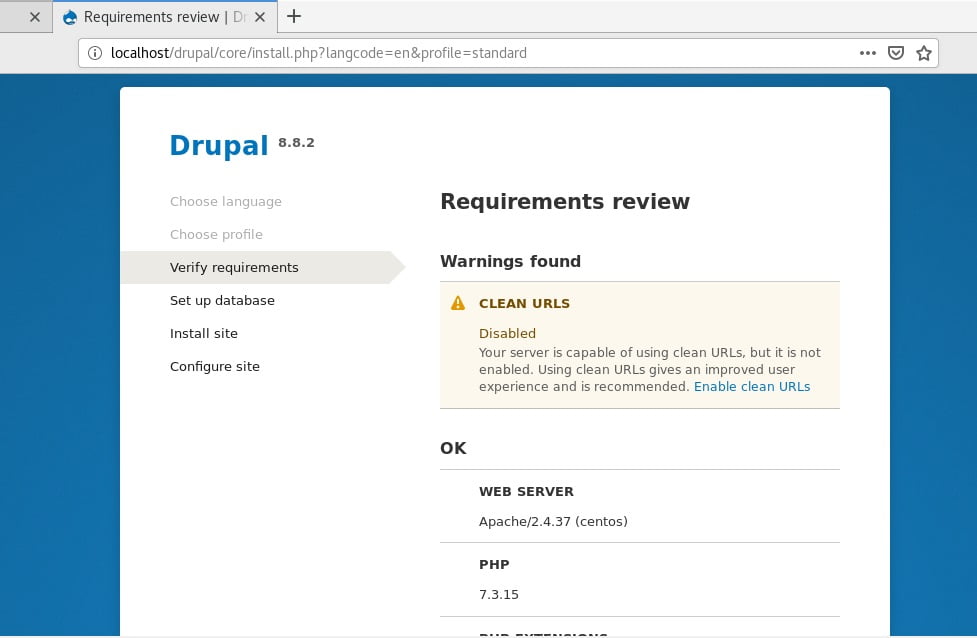 How To Install Drupal On Centos 8 How To Configure Drupal Settings