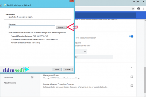How to install Root Certificate in Google Chrome - Eldernode Blog