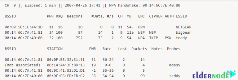 How to Install and run Airodump-ng on Kali Linux - Eldernode Blog
