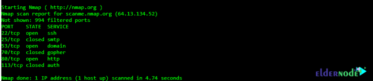 How to Scan ports using Connect Scan on Nmap - Eldernode Blog