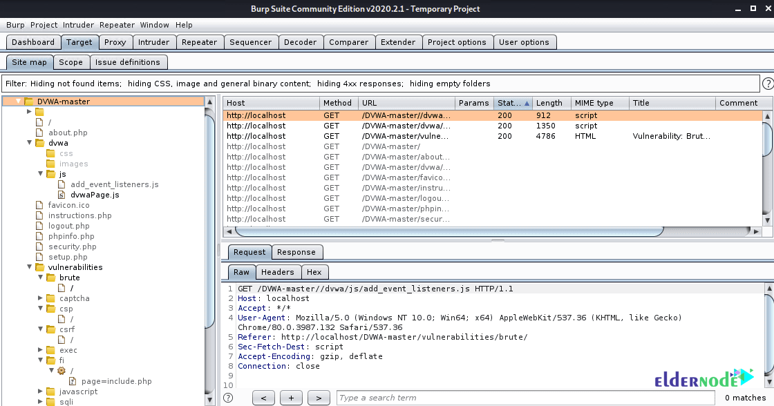 Introduction and check of Burp Suite capabilities - Eldernode Blog