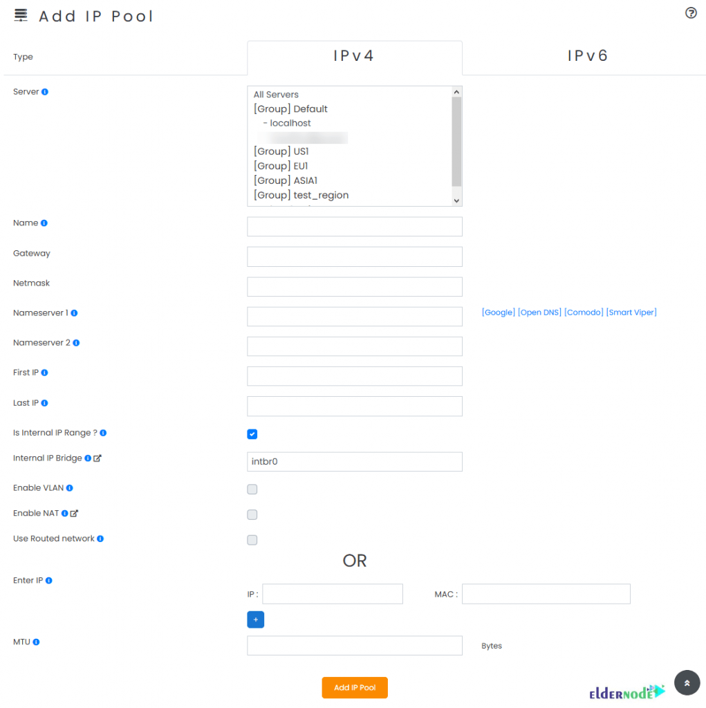 How To Create IP Pool And Add IP On Virtualizor - Eldernode Blog